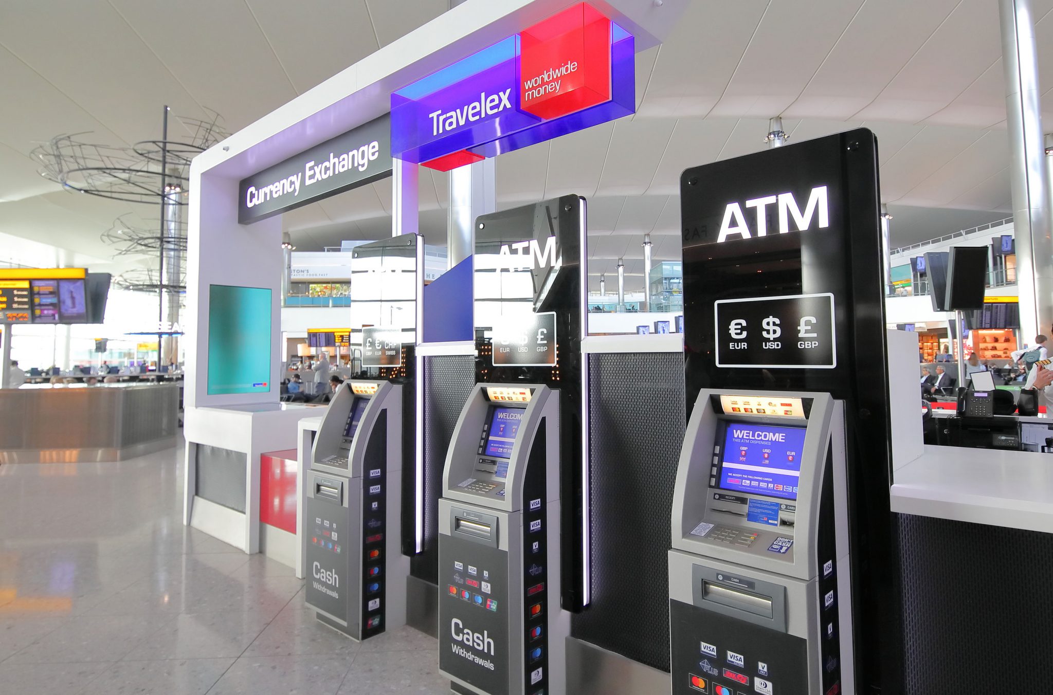 Banker og minibanker i London | Londontips